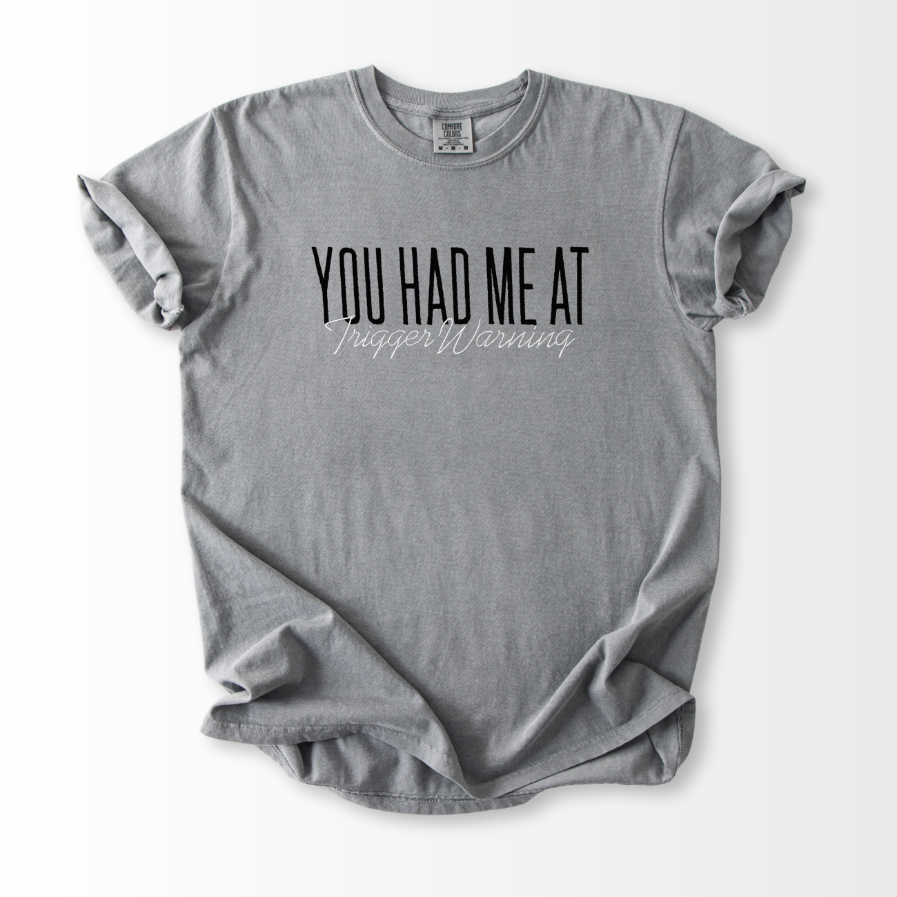 Trigger Warning Embroidered T-Shirt – Five Studio