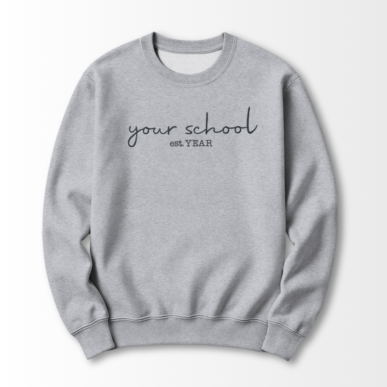 Established Year Embroidered Sweatshirt – Five Studio